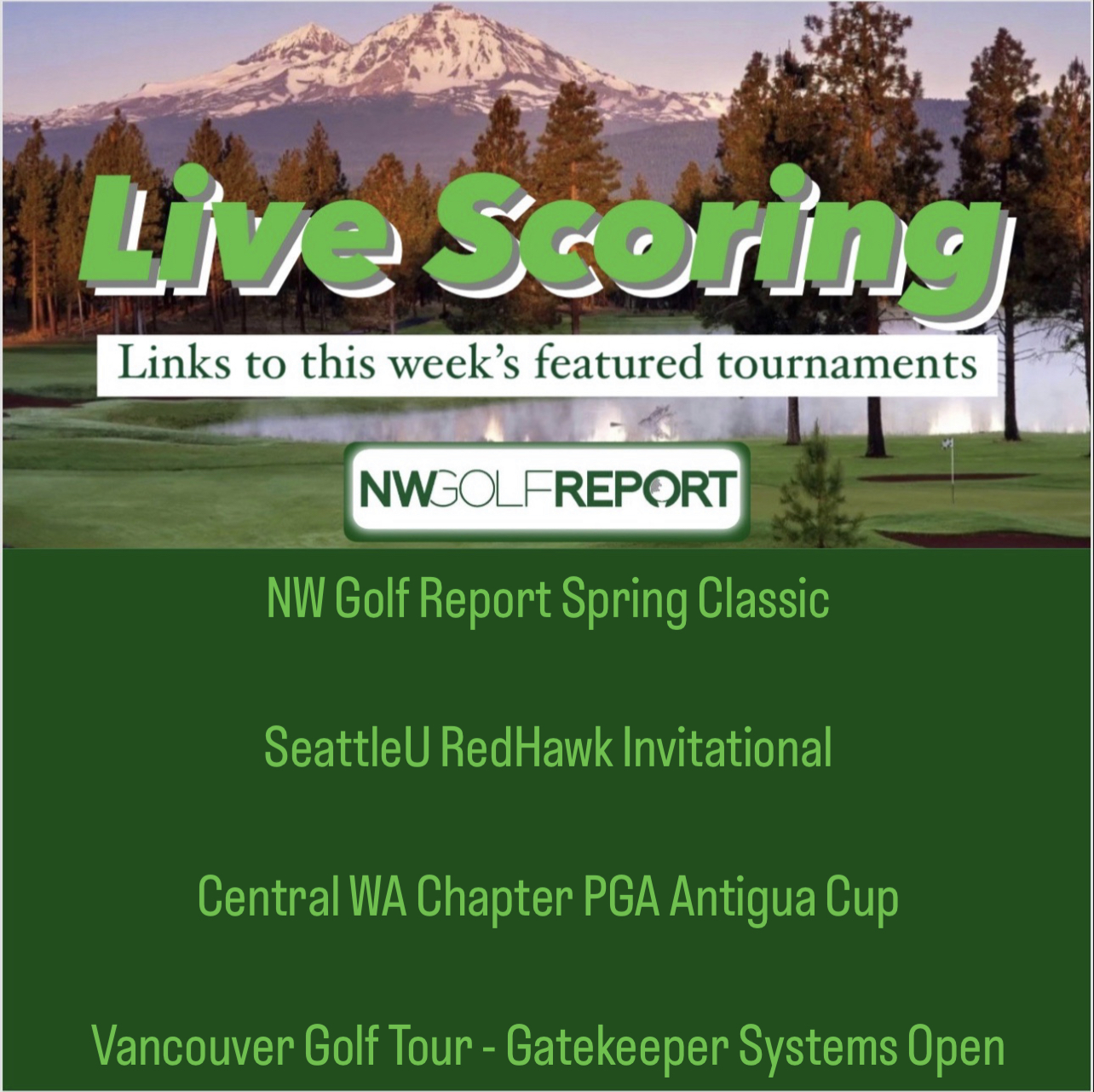 🔗 Leaderboard Links: This Week's Featured Tournaments and Live Scoring ...