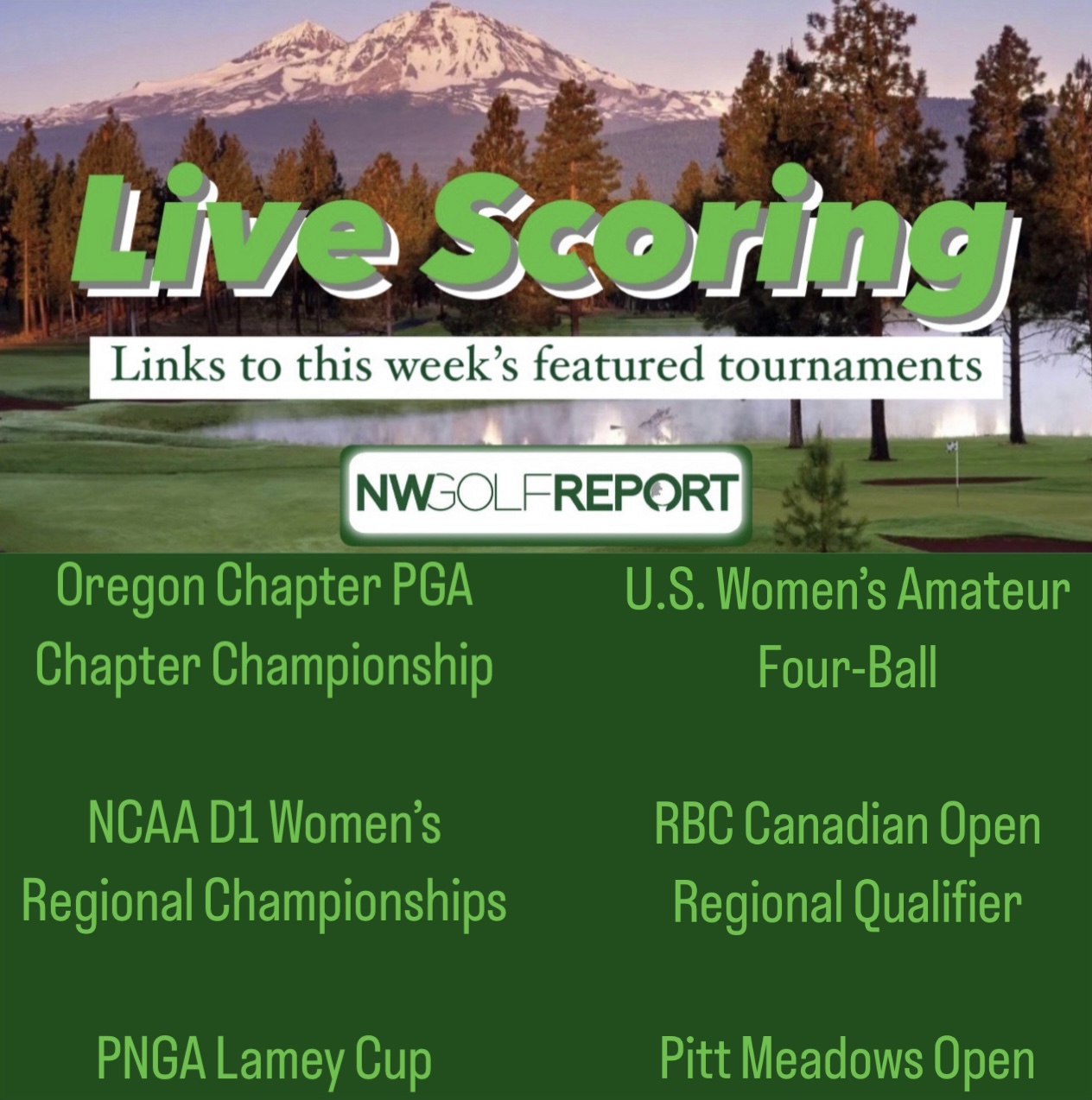 🔗 Leaderboard Links: This Week's Featured Tournaments and Live Scoring ...