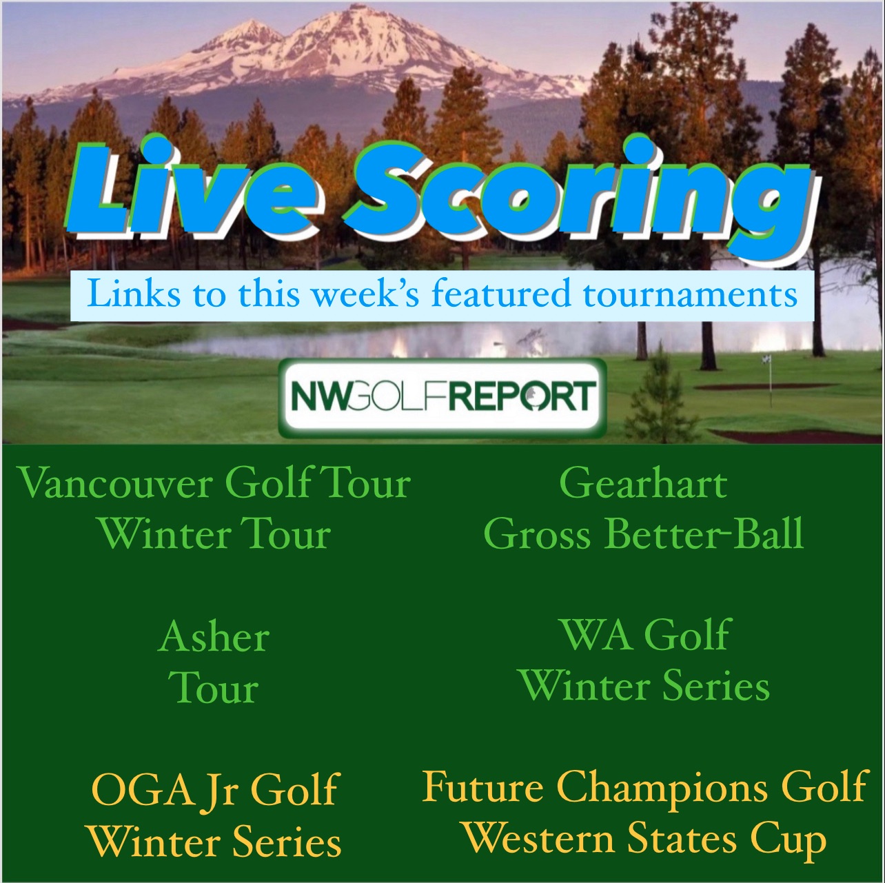 🔗 Leaderboard Links: This Week's Featured Tournaments and Live Scoring ...