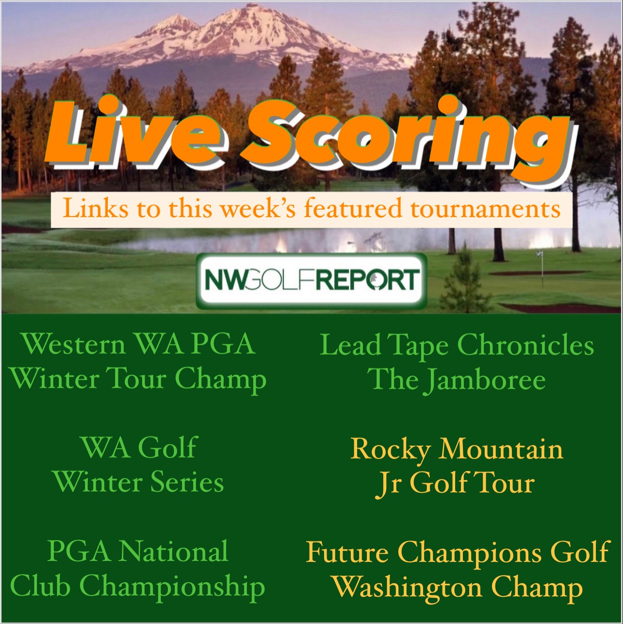 🔗 Leaderboard Links: This Week's Featured Tournaments and Live Scoring ...