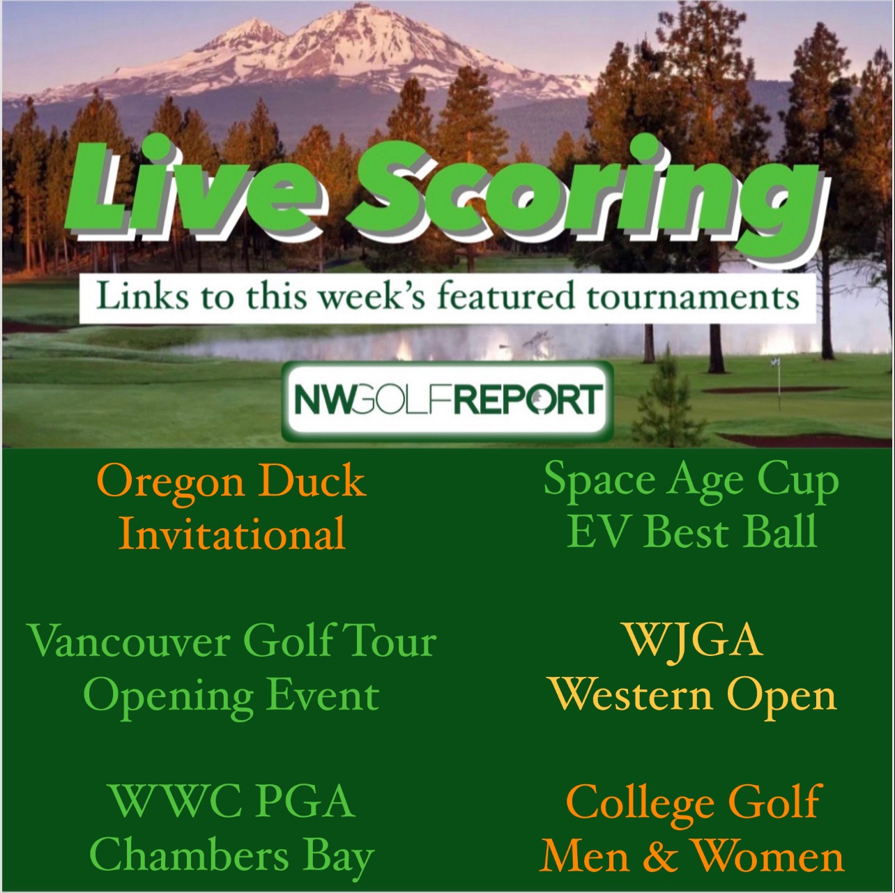 🔗 Leaderboard Links: This Week's Featured Tournaments and Live Scoring ...