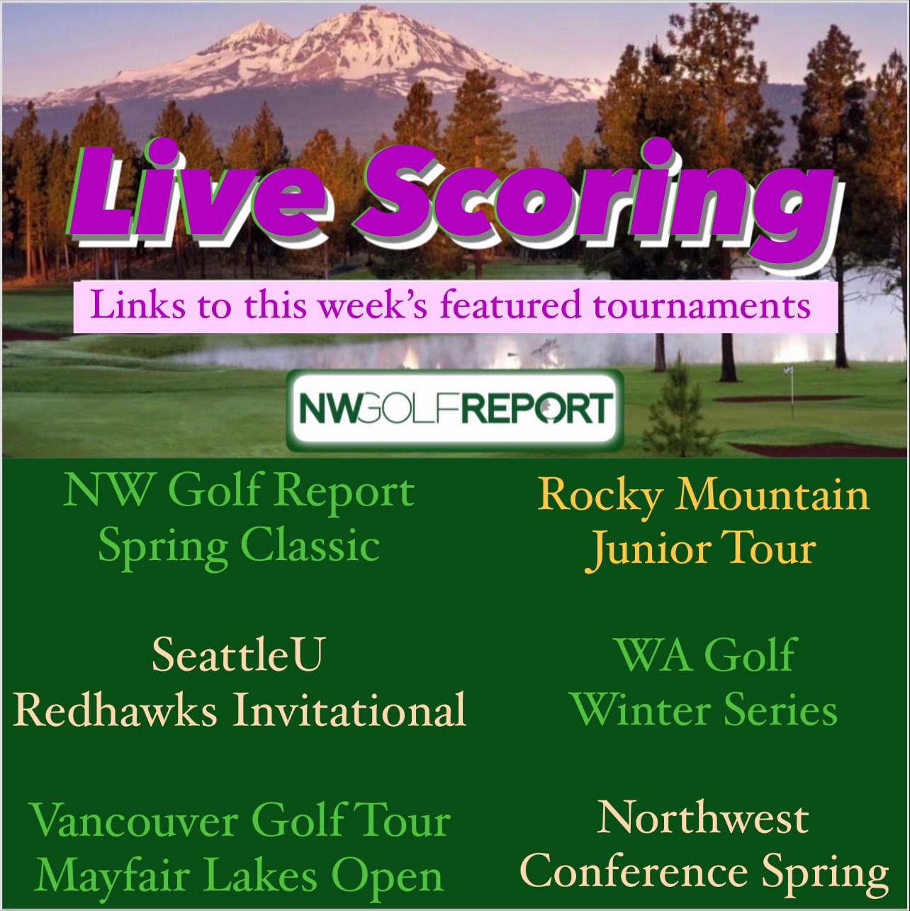 🔗 Leaderboard Links: This Week's Featured Tournaments and Live Scoring ...