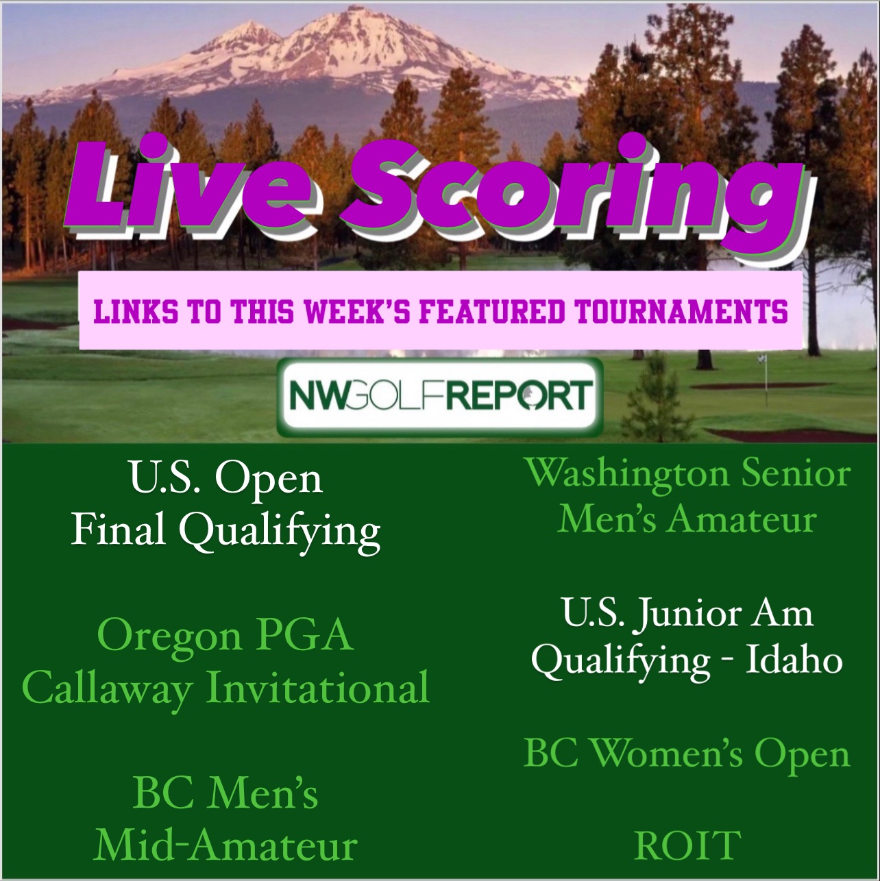 🔗 Leaderboard Links: This Week's Featured Tournaments and Live Scoring ...