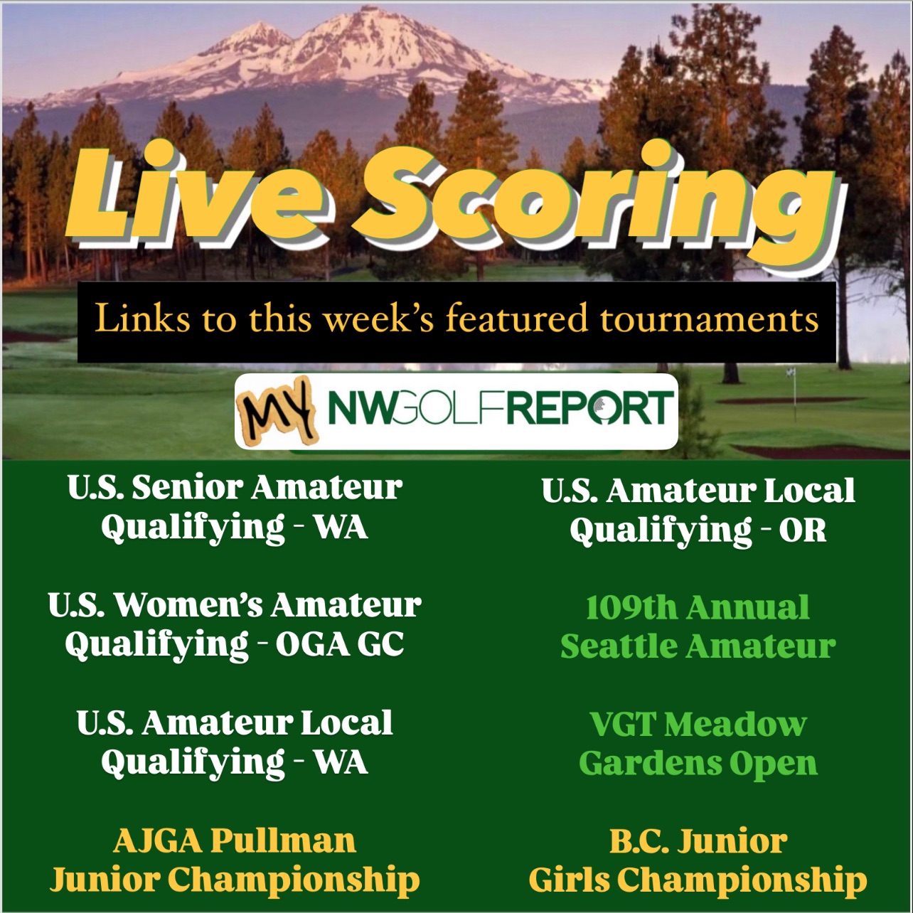 🌲🔗 Member Portal — Leaderboard Links — This Week's Featured Tournaments ...