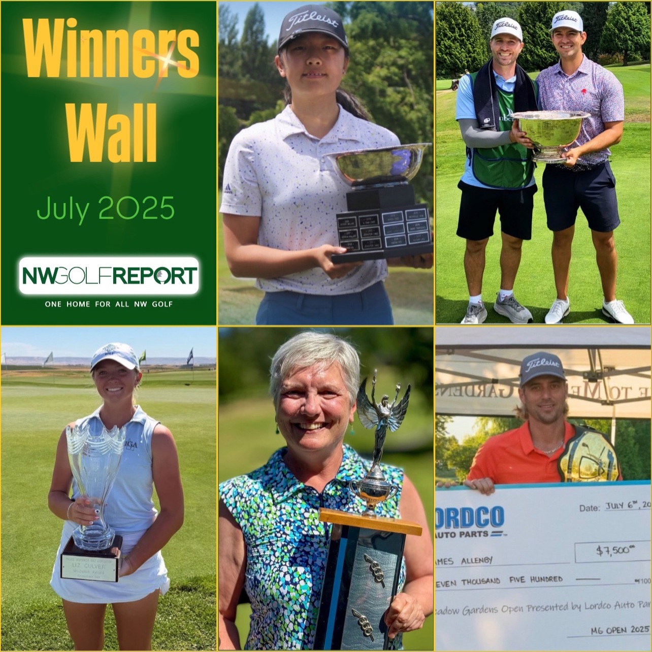 🏆 Winners Wall - July 2025 - NW Golf Report's Spotlight on Tournament ...