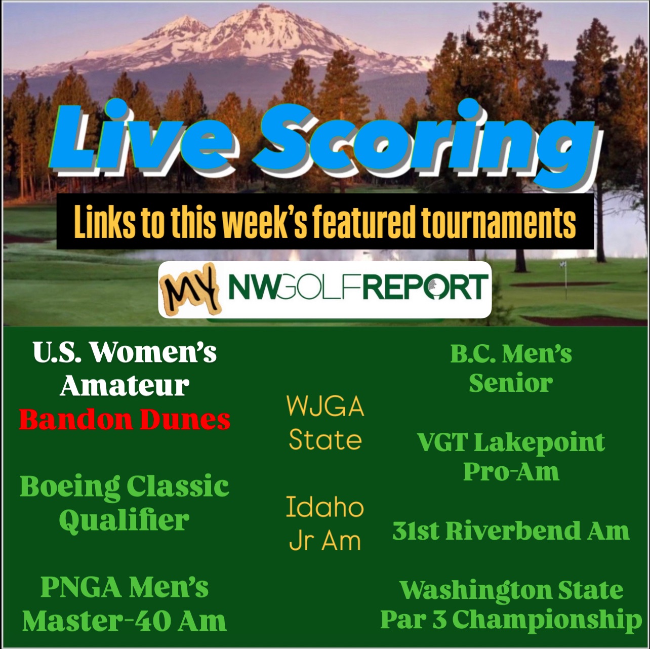 🌲🔗 Member Portal — Leaderboard Links — This Week's Featured Tournaments ...
