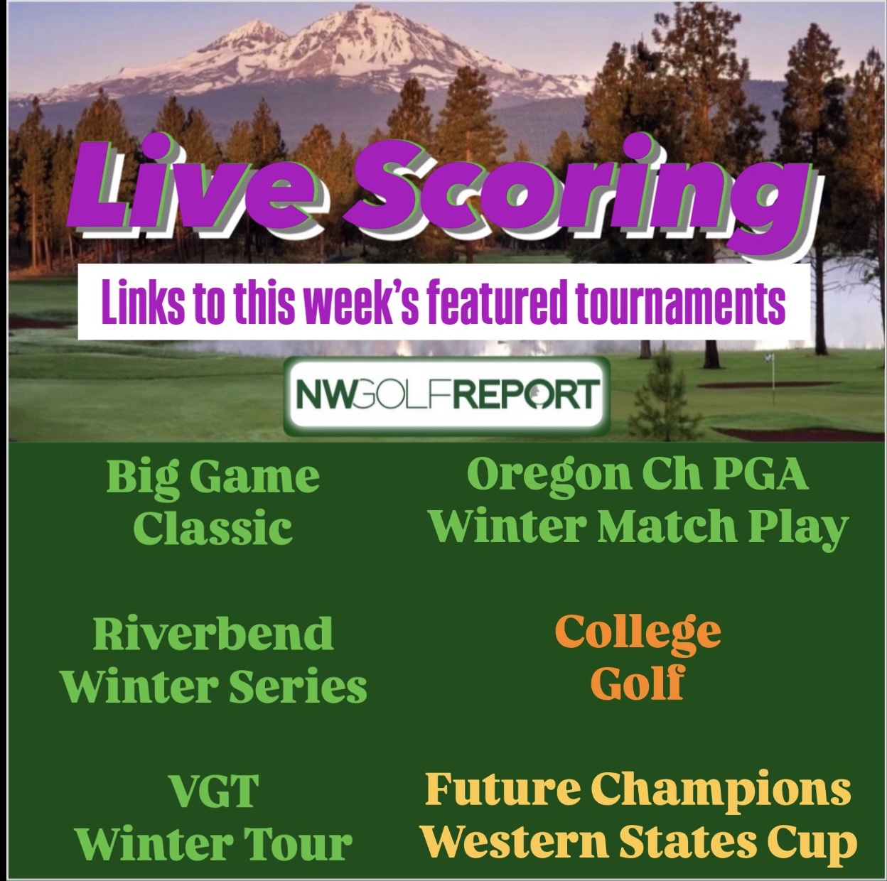 🔗 Leaderboard Links: This Week's Featured Tournaments and Live Scoring ...