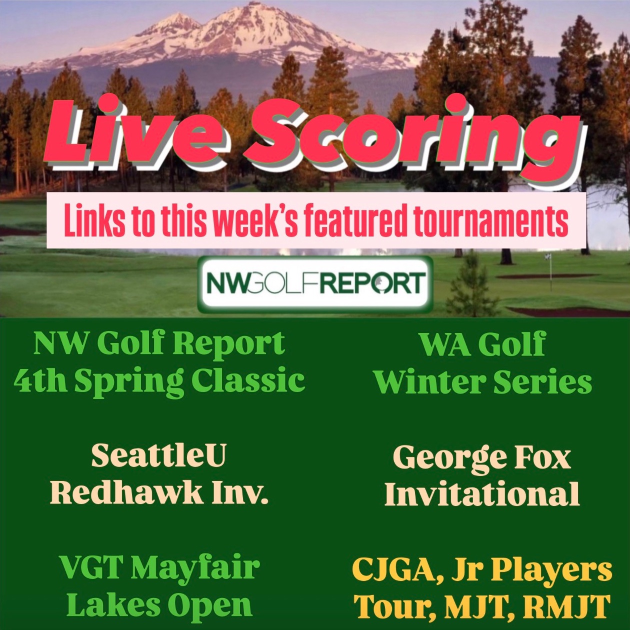 🔗 Leaderboard Links: This Week's Featured Tournaments and Live Scoring ...